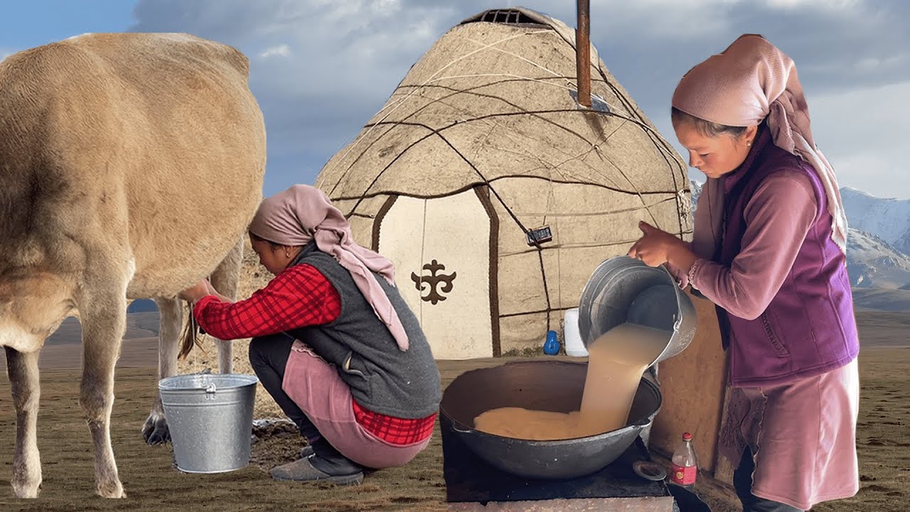 Making Natural Cheese | Pure life in Remote Mountains - YouTube