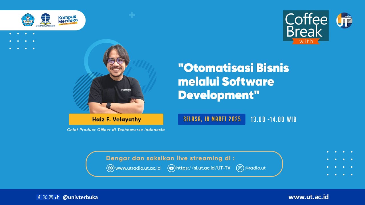 Otomatisasi Bisnis melalui Software Development~ COFFEE BREAK - YouTube