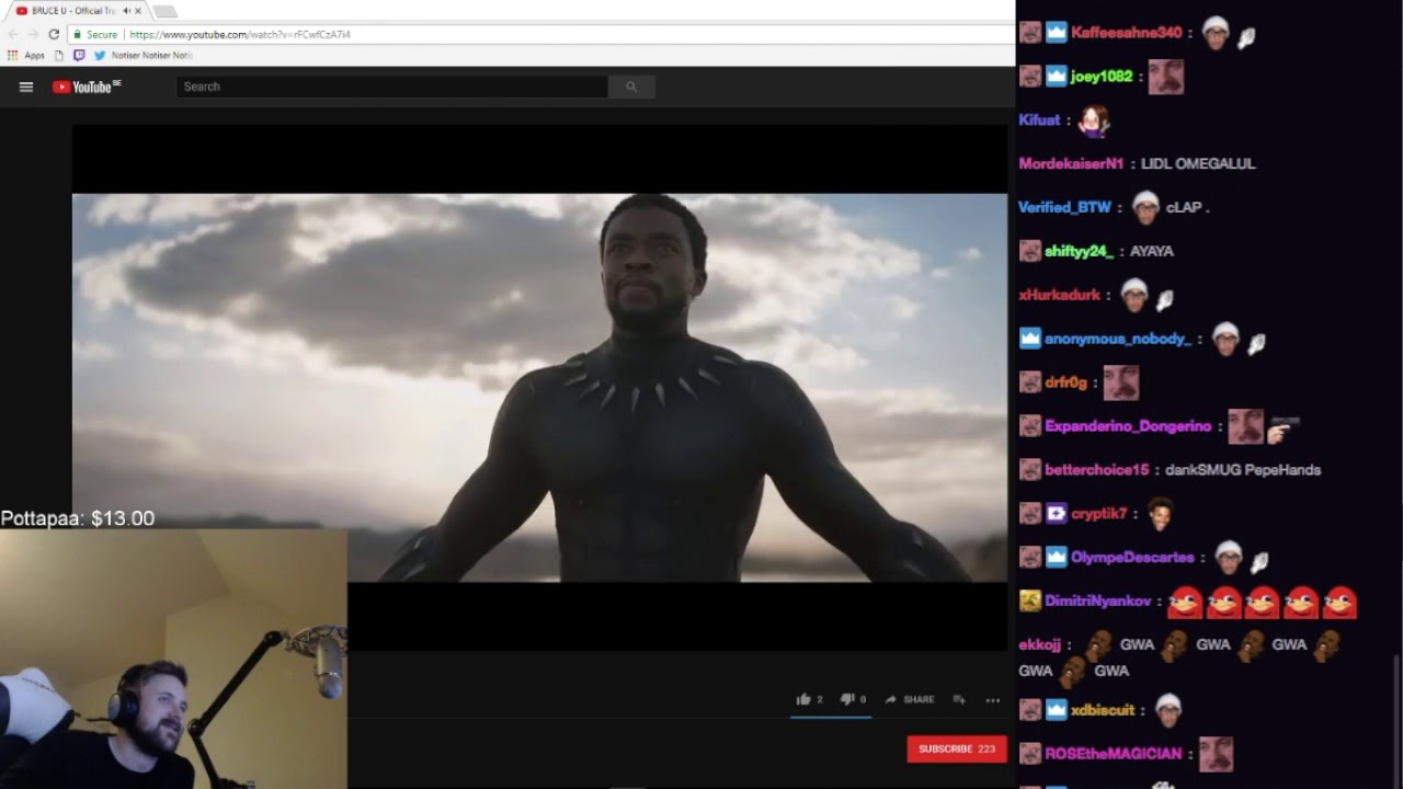 Forsen and chat react to "BRUCE U - Official Trailer" - YouTube