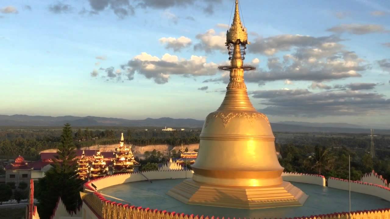 Myanmar view- Myawadee big stone pagoda 3 - YouTube