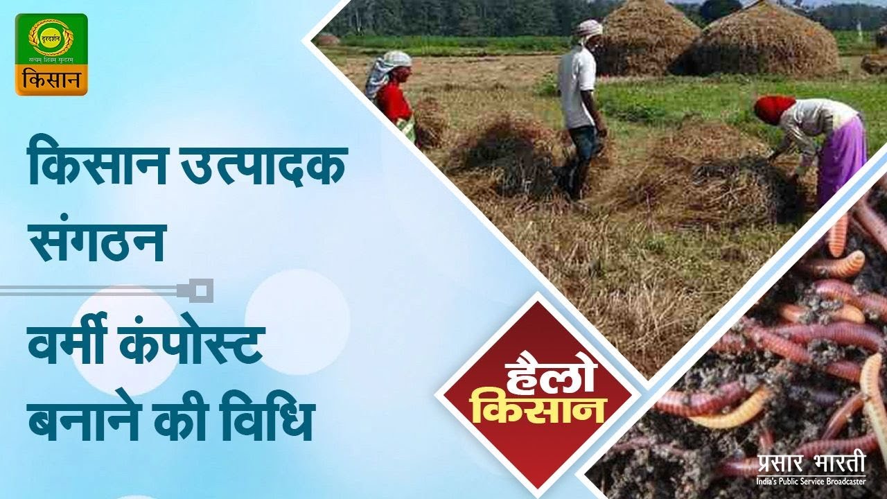 Hello Kisan: FPO | हैलो किसान: किसान उत्पादक संगठन और वर्मी कंपोस्ट बनाने की विधि | August 18 ...