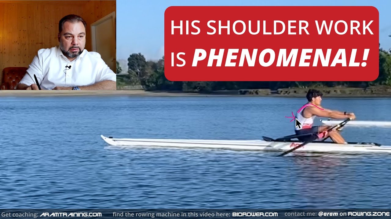 PERFECT SHOULDER WORK FOR ROWING - but his body work needs to improve ...