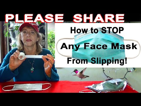 EASY No Slip FIX How to Improve Surgical FACE MASK, Cloth Mask to Fit NO SLIPPING or Fogging Glasses