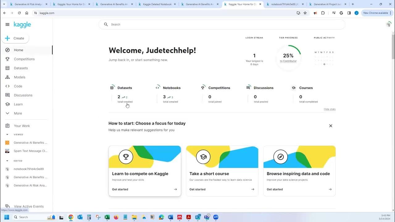 How to delete Data and Notebook from Kaggle Python Environment - YouTube