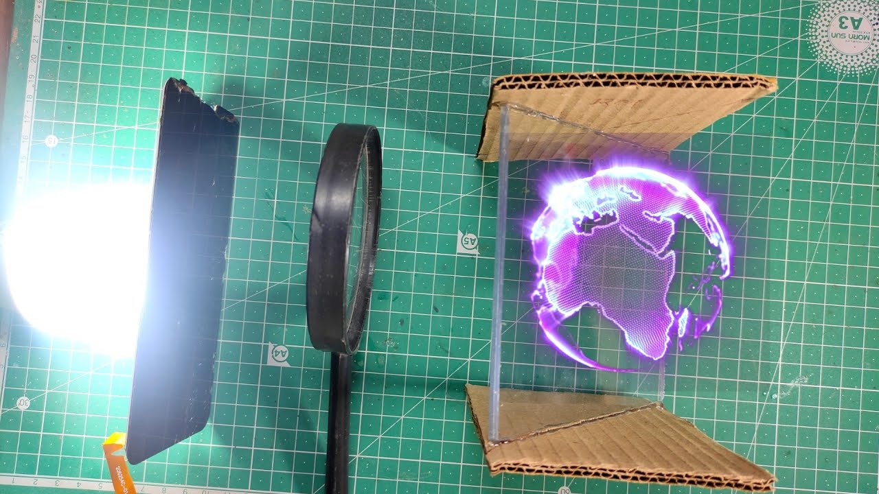 How to | DIY | how to make 3d projector | 3d Hologram Box Screen | 3d ...