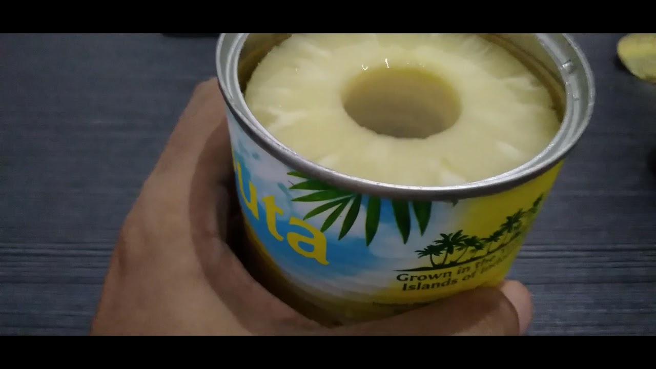 Review Makanan Kaleng: Duta Pineapple Sliced - YouTube