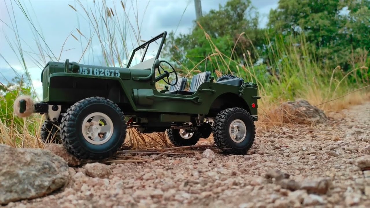 JJRC Q65 RC Jeep Willys Upgrading Project First Run - YouTube