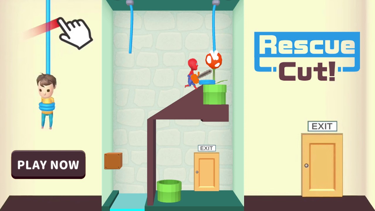Rescue Cut - Rope Puzzle - YouTube