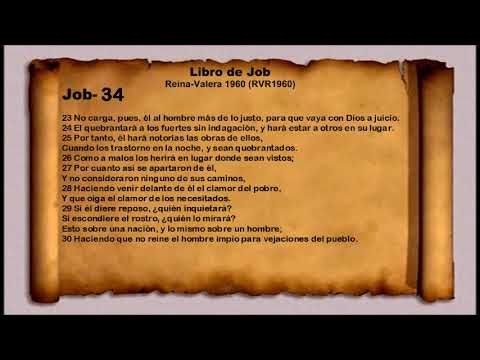 La Biblia Libro de Job Job 34 Reina Valera 1960 RVR1960 - YouTube