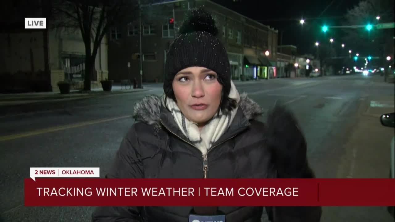LIVE with Kaitlyn Rivas in Skiatook on winter conditions - YouTube