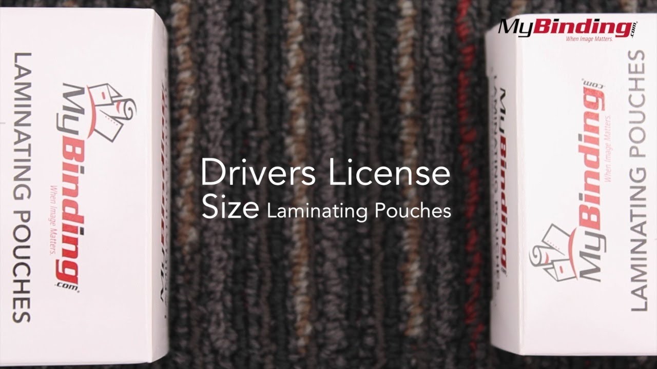 Laminating Pouches Drivers License - YouTube