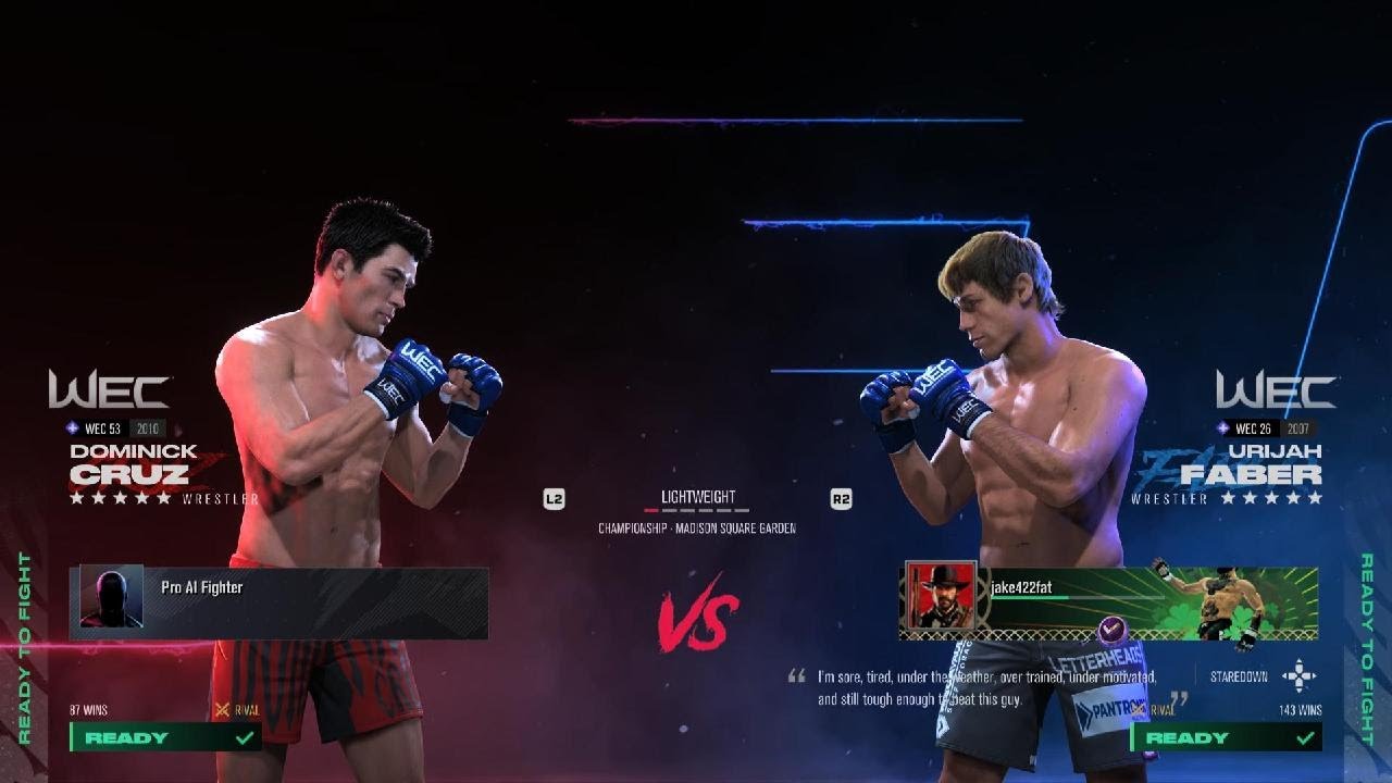 UFC 5 WEC Dominick Cruz vs Urijah Faber 3 - YouTube