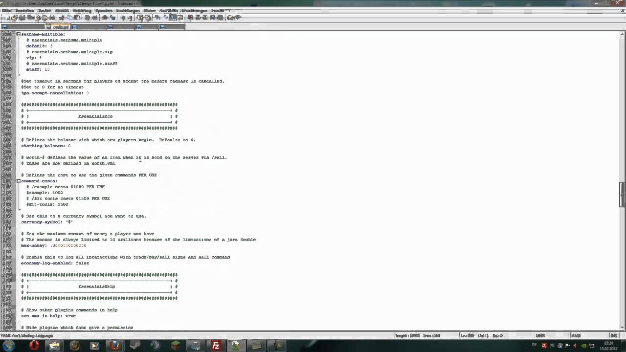 Minecraft Bukkit : Essentials installieren / Tutorial [German] [HD ...