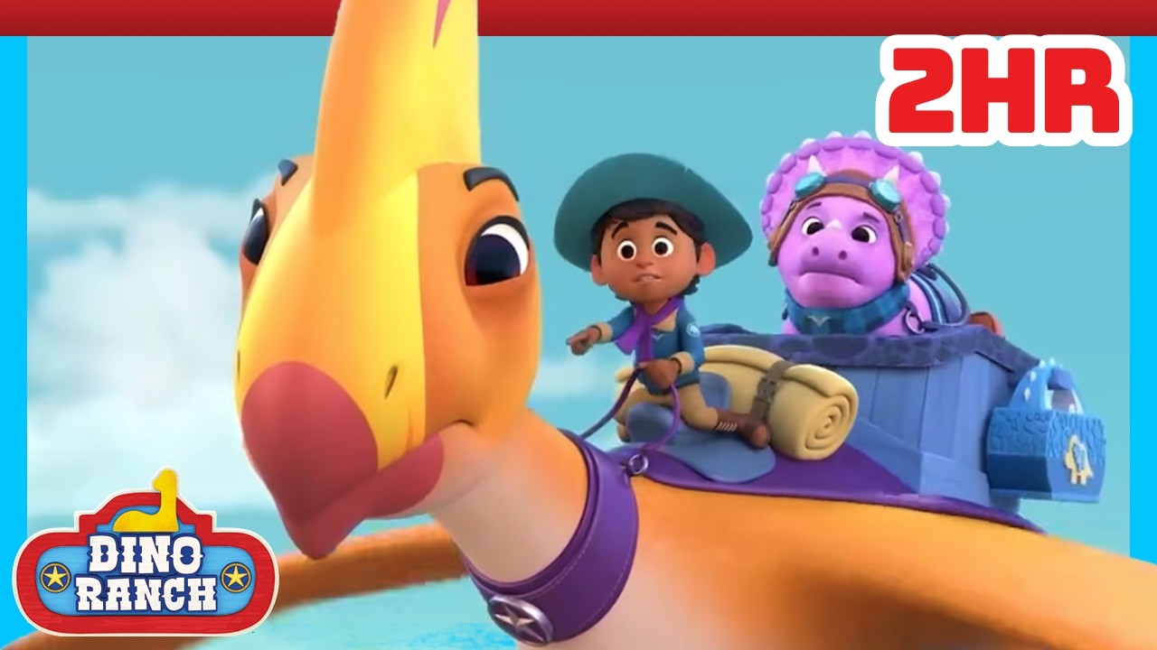 🌽 ¡Intentando controlar a los pequeños rapaces! | Dino Ranch Español ...