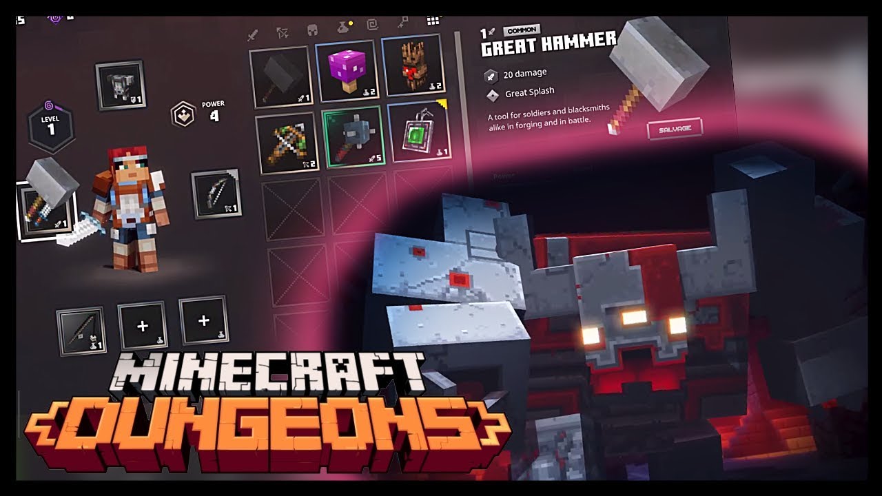 VEJA A PRIMEIRA GAMEPLAY DO NOVO MINECRAFT DUNGEONS - YouTube