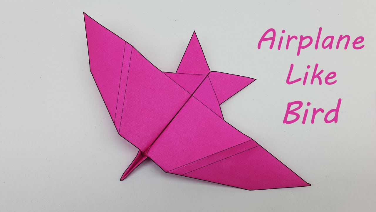 How To Make A Paper Plane Origami Bird Airplane YouTube How To Make A Paper Plane Origami Bird Airplane YouTube