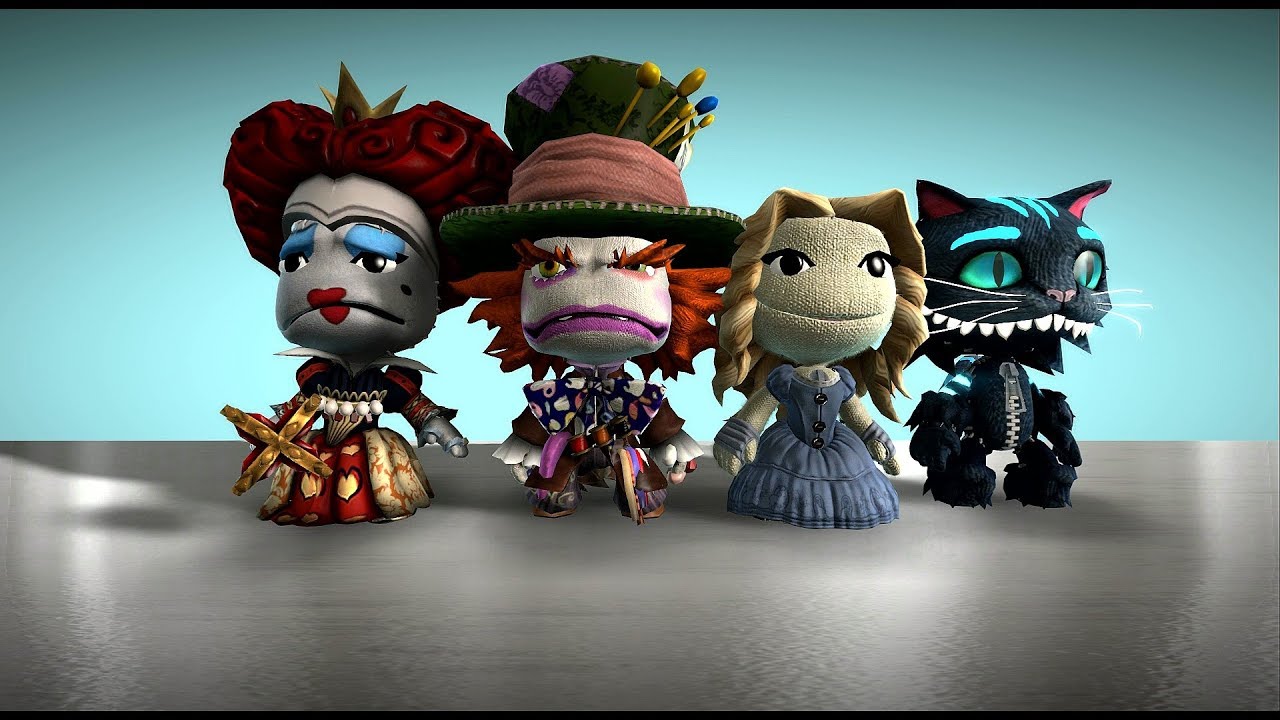 LittleBigPlanet Alice In Wonderland Costume Pack Showcase - YouTube