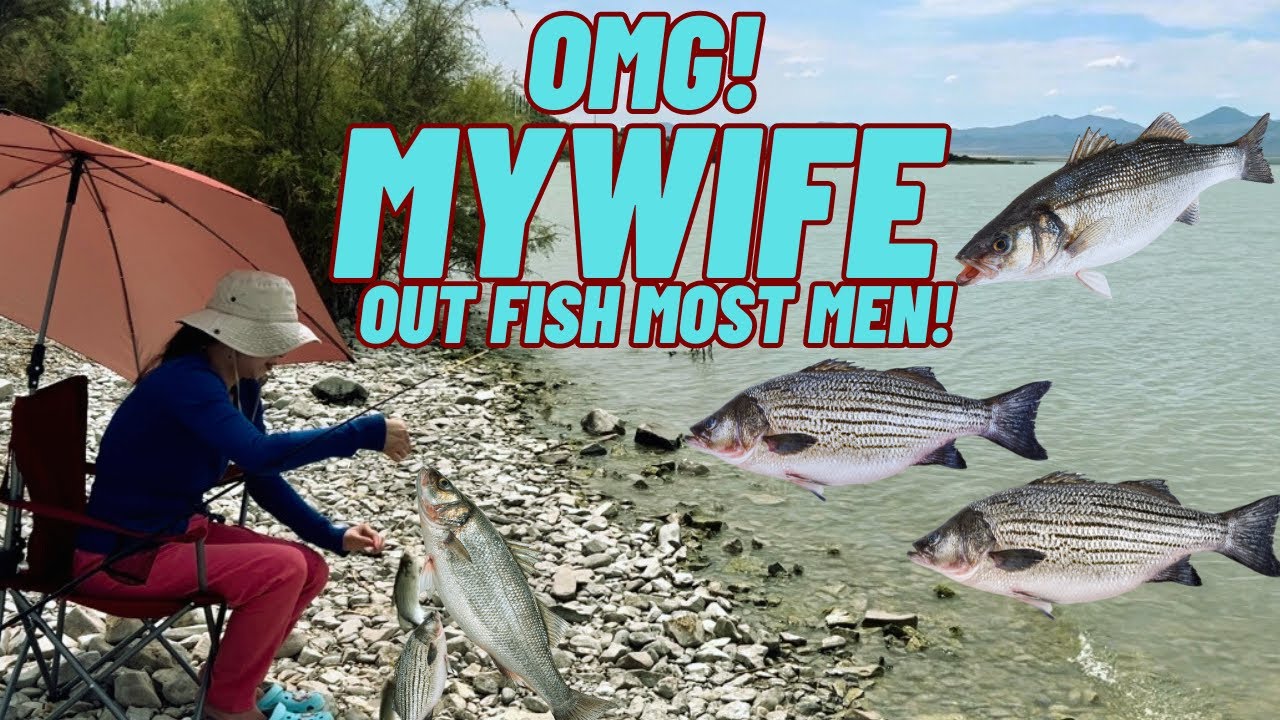 Omg! My Wife Out Fish Most Men! Unbelievable, She Catches Two White ...