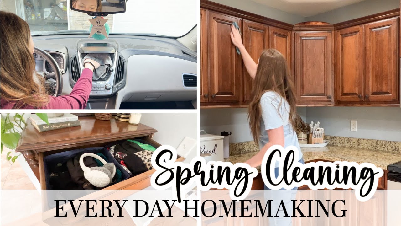 LOTS of Spring Cleaning - Homemaking - Car Clean Out - Clean With Me ...