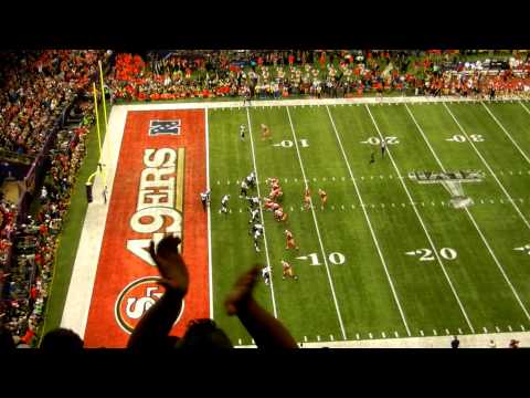 Super Bowl XLVII - Baltimore Ravens stop San Francisco 49ers on 4th and 5 at end of game