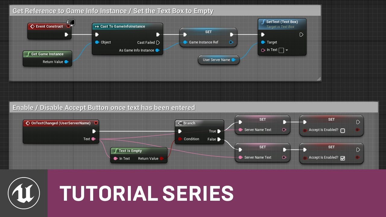 Blueprint Multiplayer Host Menu Graph 07 V4 11 Tutorial Series Unreal Engine Youtube