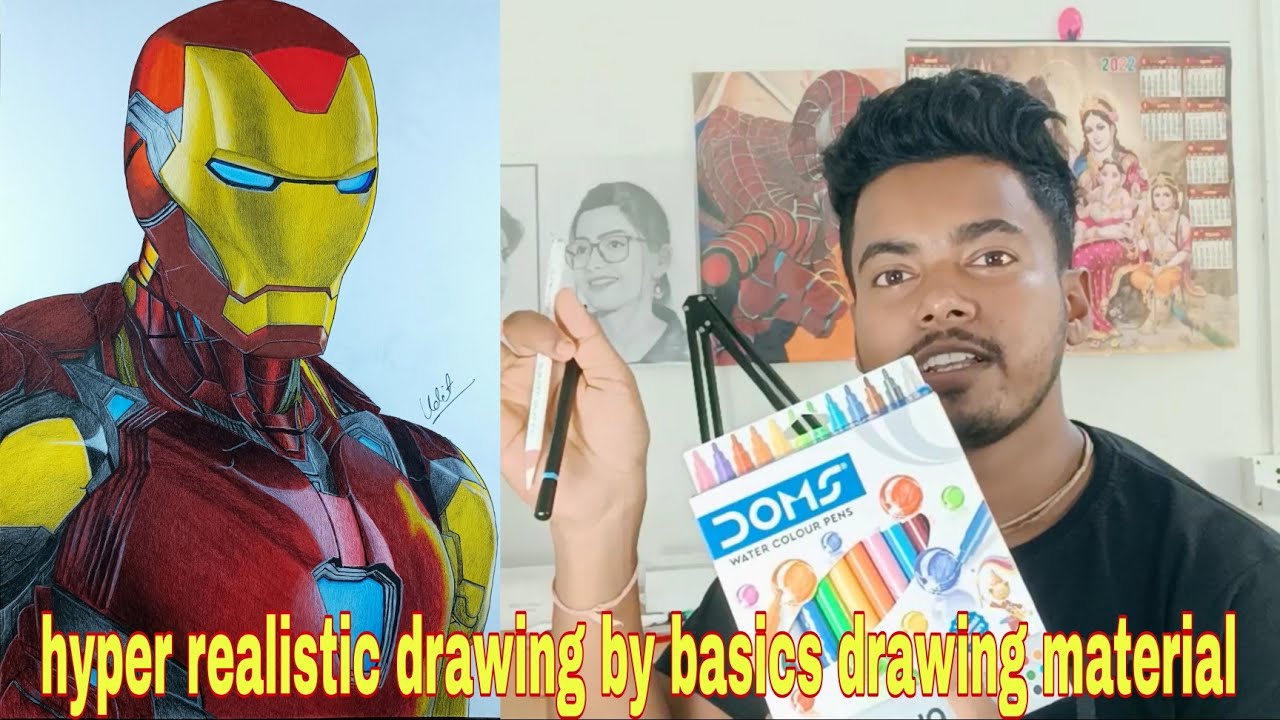 How To Draw Hyper Realistic Drawing By Doms Colour - YouTube