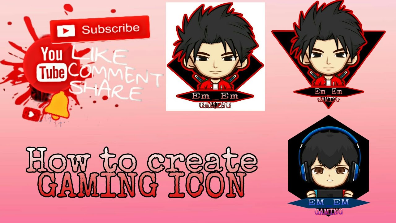 How to create Gaming icon/profile using Picart - YouTube