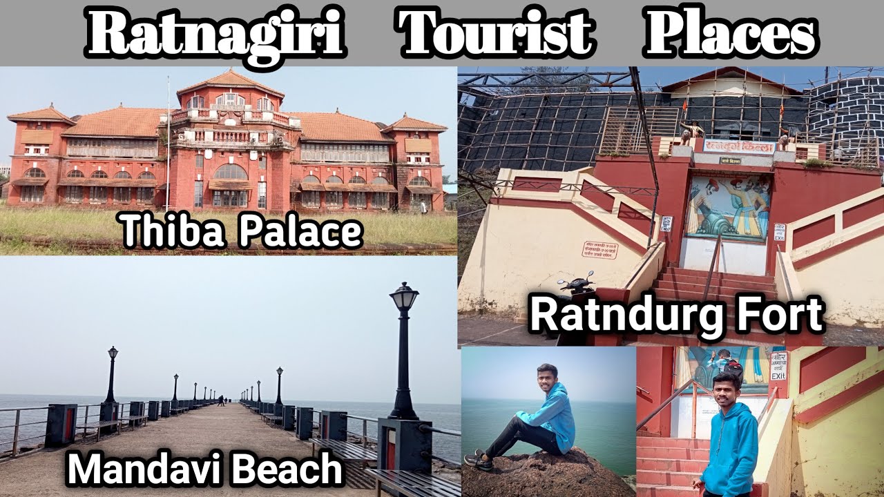 Ratnagiri Tourist Places ️👀|| Ratndurg Fort || Mandvi Beach || Thiba ...