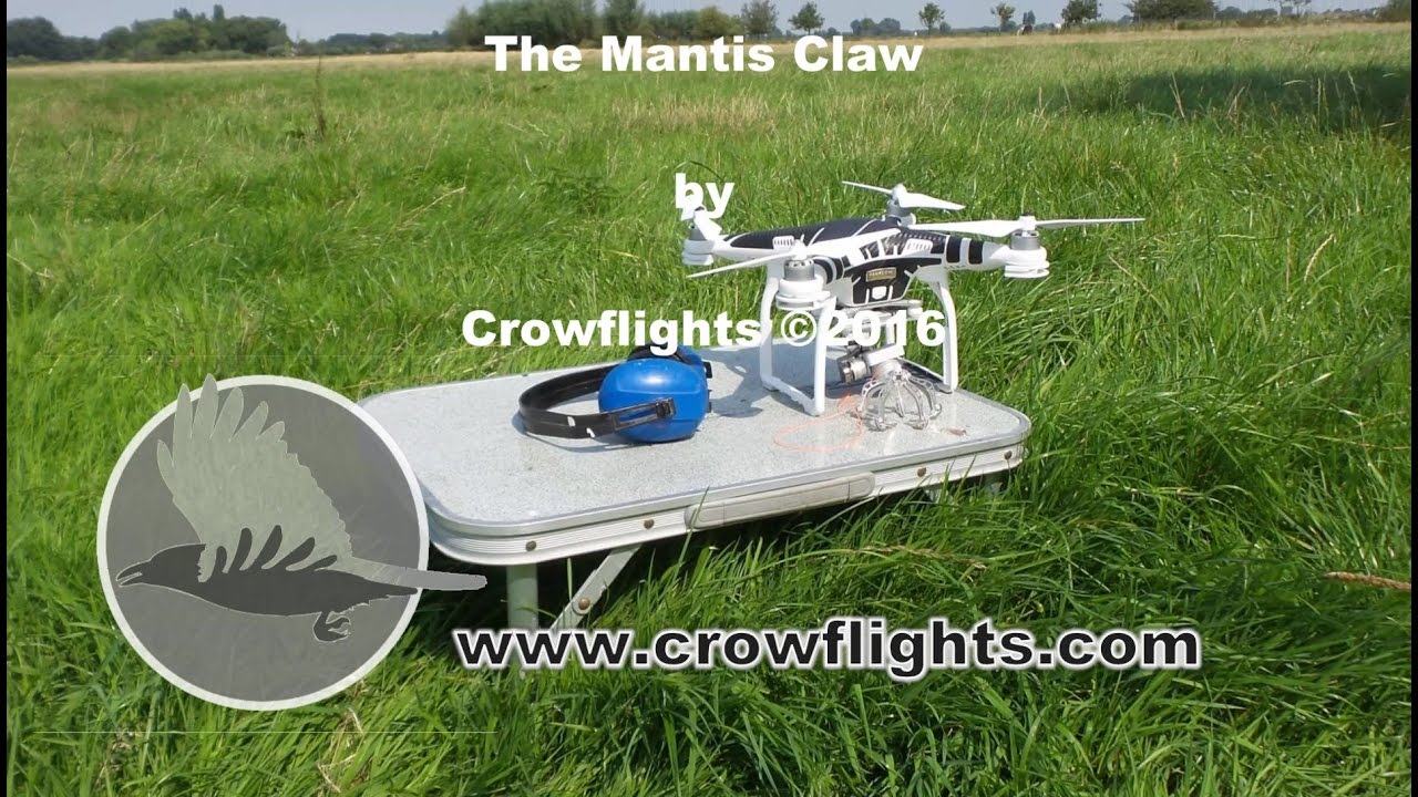 Mantis Claw Experiment with Drone - YouTube