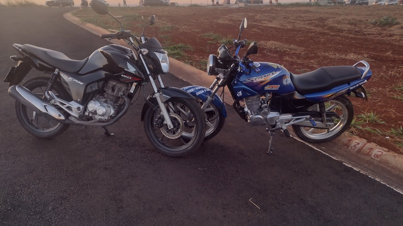 fan 160 vs cbx 200 ( arrancada ) - YouTube