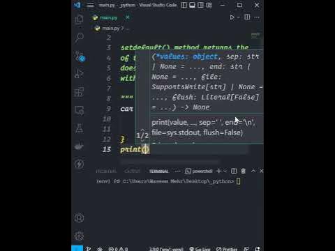 setdefault Method in Python #shorts #short - YouTube
