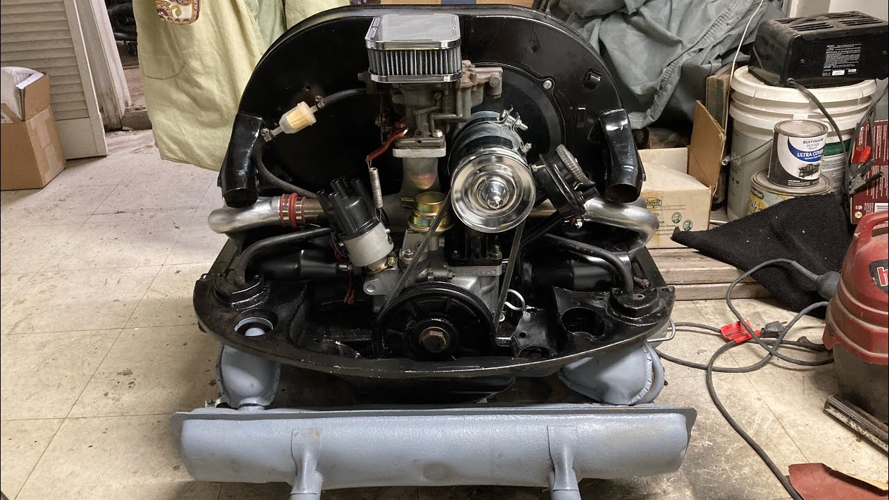 VW Beetle - 1300cc Dual Port Engine Assembly Part 2 #Engine - YouTube