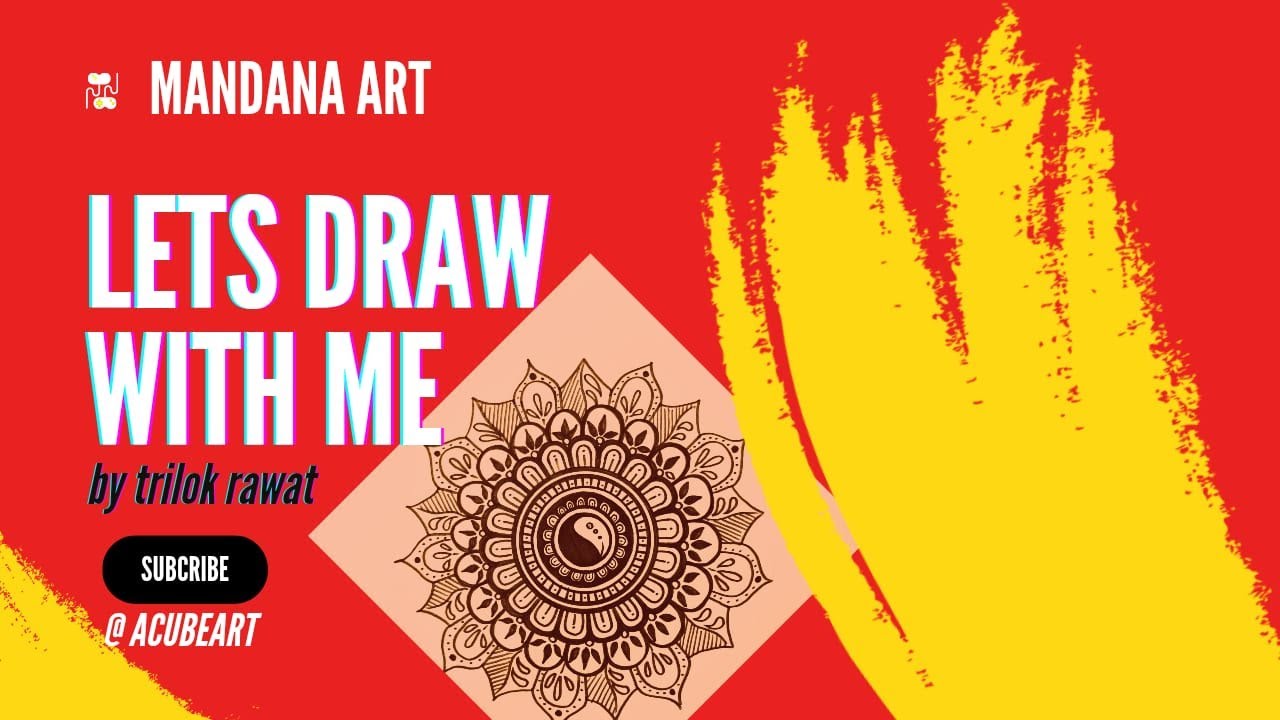 BEAUTIFUL DESIGN | MANDANA PAINTING | ALL ABOUT ART | ACUBEART - YouTube