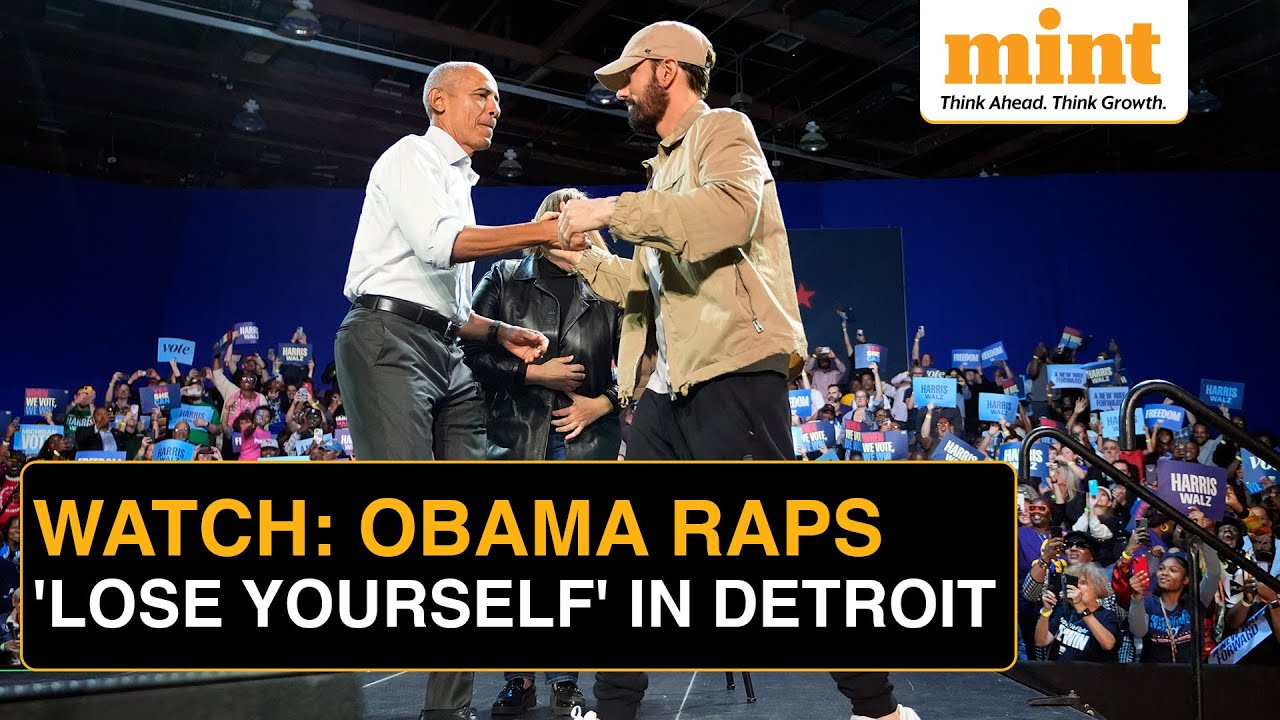 Watch Barack Obama Rap 'Lose Yourself' after Eminem Welcomes Him In ...