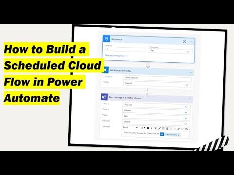 Scheduled Cloud Flow - YouTube