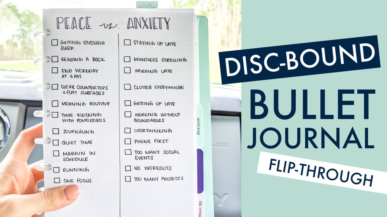 Flip-through Video Tour of My Discbound Bullet Journal | Completely ...
