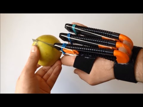 DIY Logan X-Men Wolverine Automatic Claws with Blades