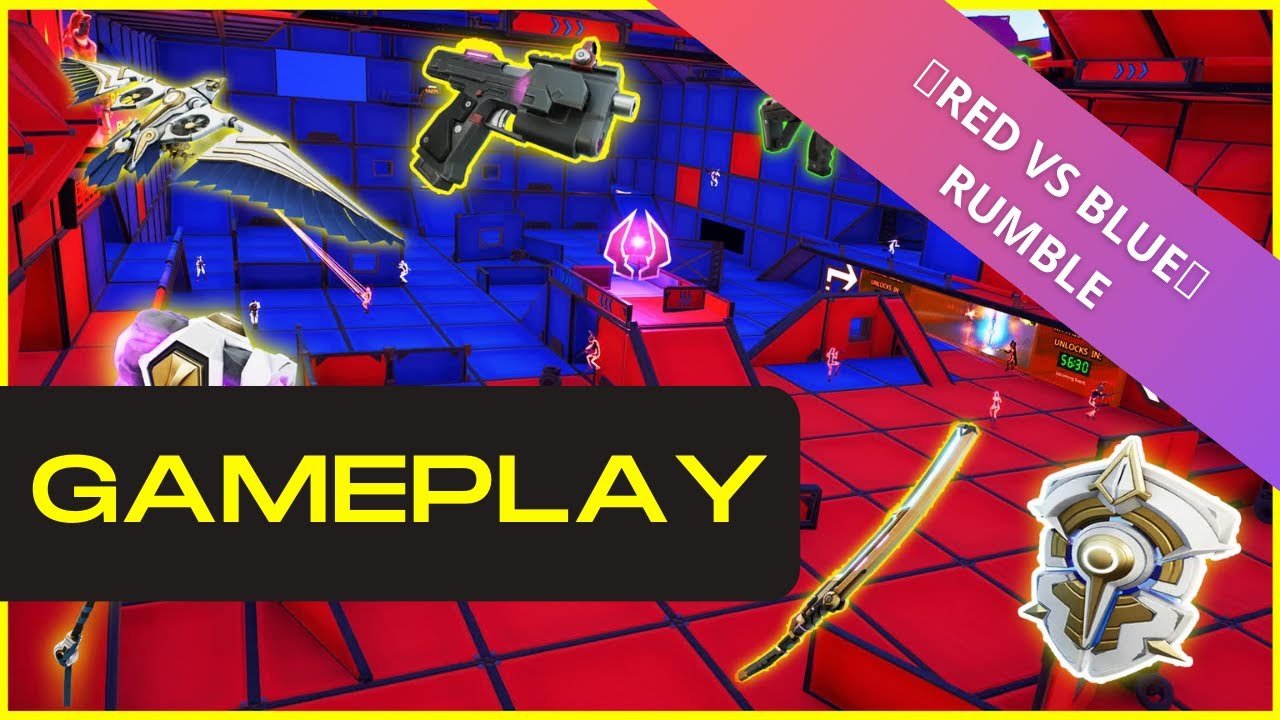 RED VS BLUE RUMBLE - Gameplay (Fortnite) - YouTube