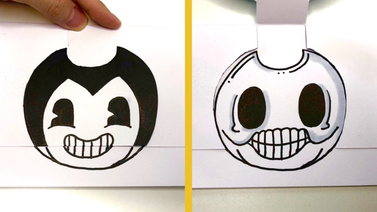 BENDY AND INK MACHINE Paper Craft and Doodle | BENDY's Inside | Doodle ...
