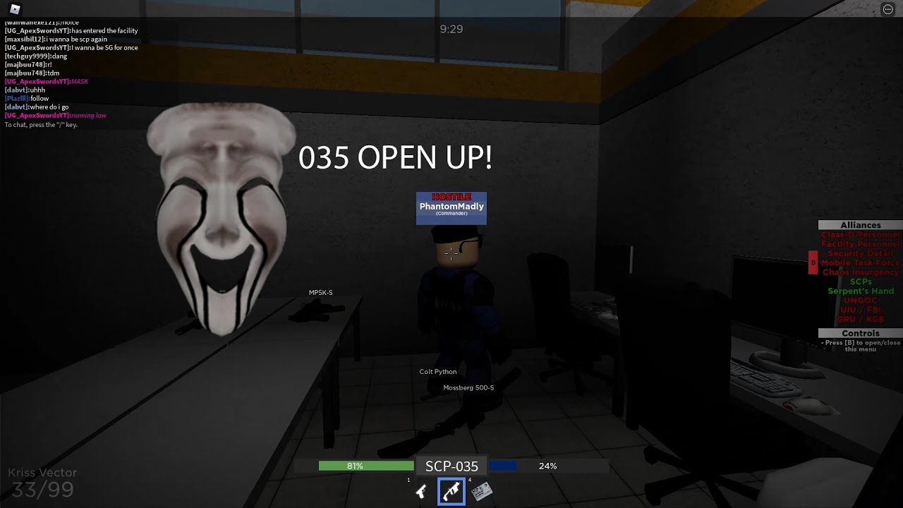 SCP rBreach SCP-035 experience.exe - YouTube