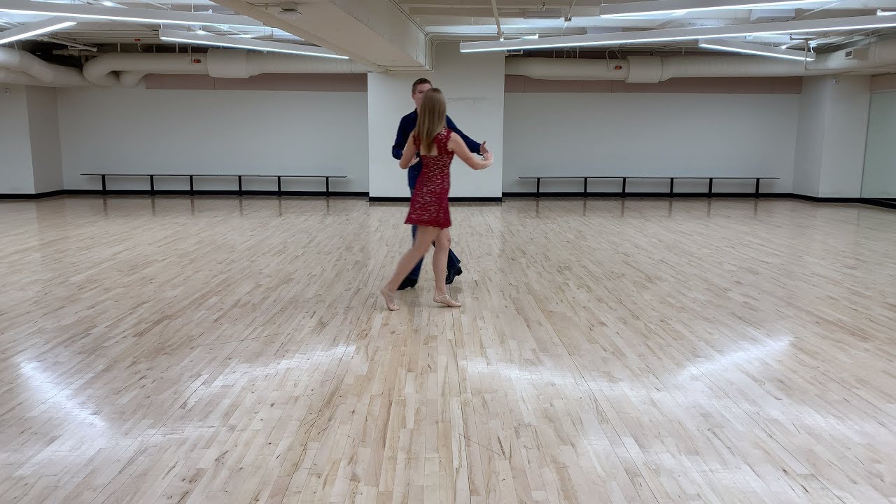 Cross-Step Waltz - Two-Hand Grapevine Free Spin - YouTube