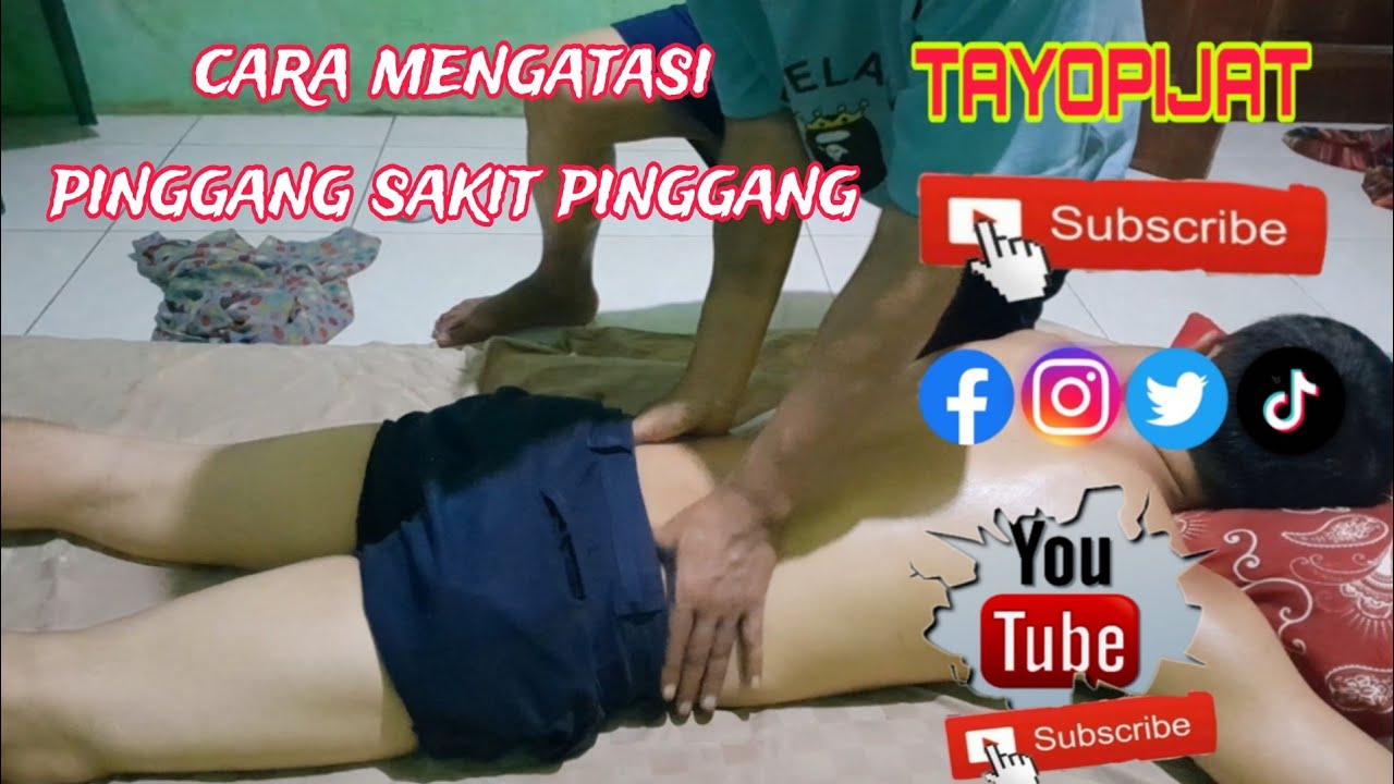 tehnik cara pijat kecapekan badan pegal2 langsung strong - YouTube