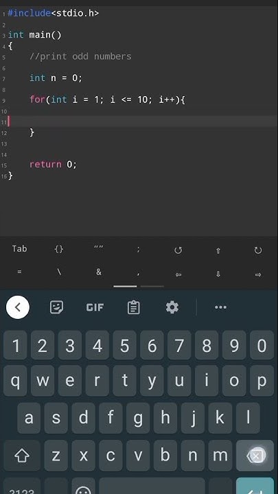 c programming print odd numbers. - YouTube