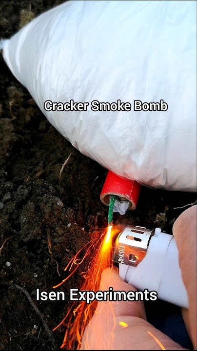 Cracker Smoke Effect Trick #experiment #firecrackers #fireworks #crackers #lifehack - YouTube