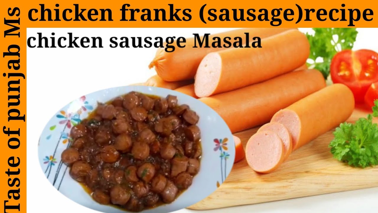 How to make chicken franks|chicken sausage curry|Masala franks| sausage ...