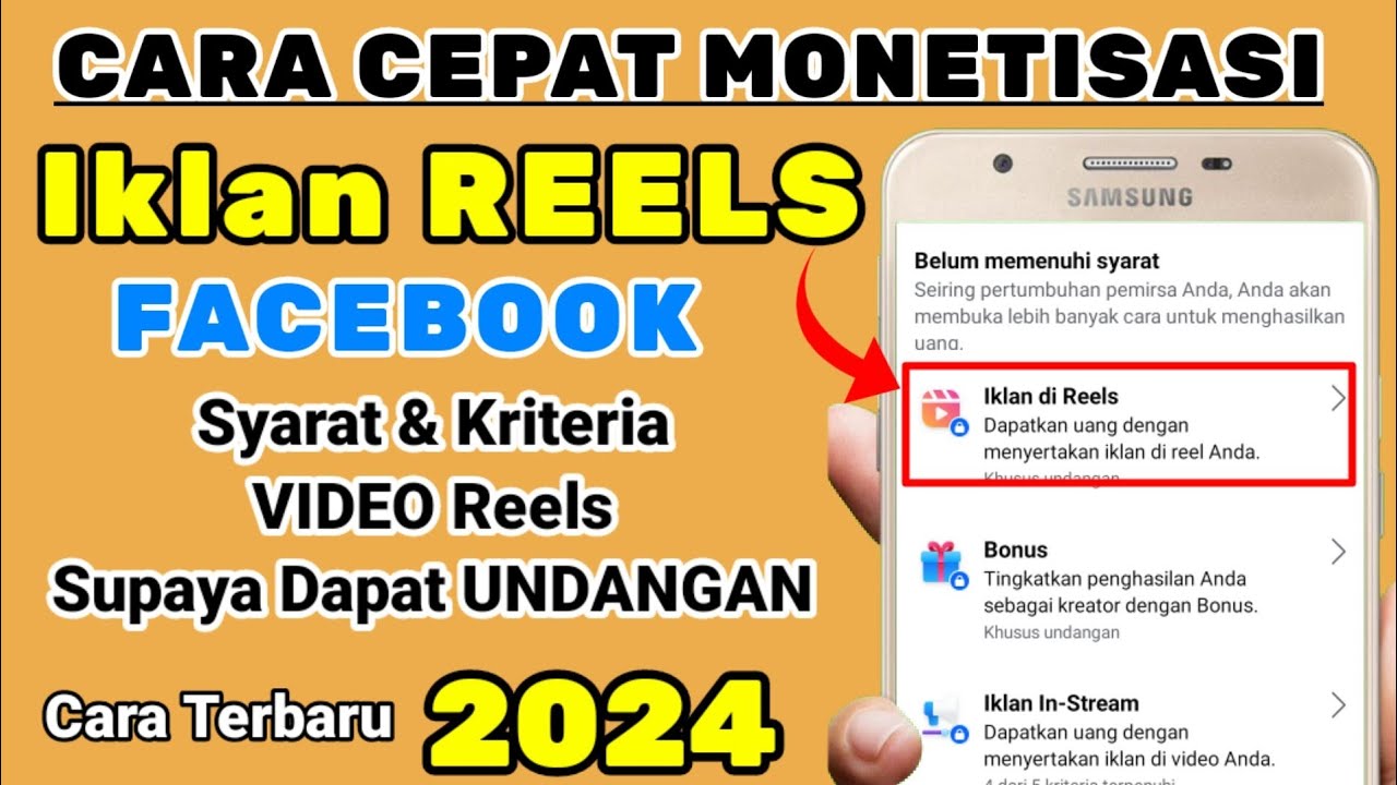 CARA MONETISASI REELS FACEBOOK 2024 | SYARAT MONETISASI REELS FACEBOOK ...