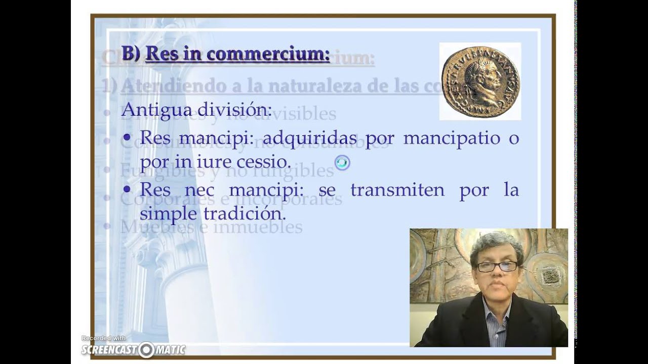2 LAS COSAS EN EL DERECHO ROMANO PRIMERA PARTE - YouTube