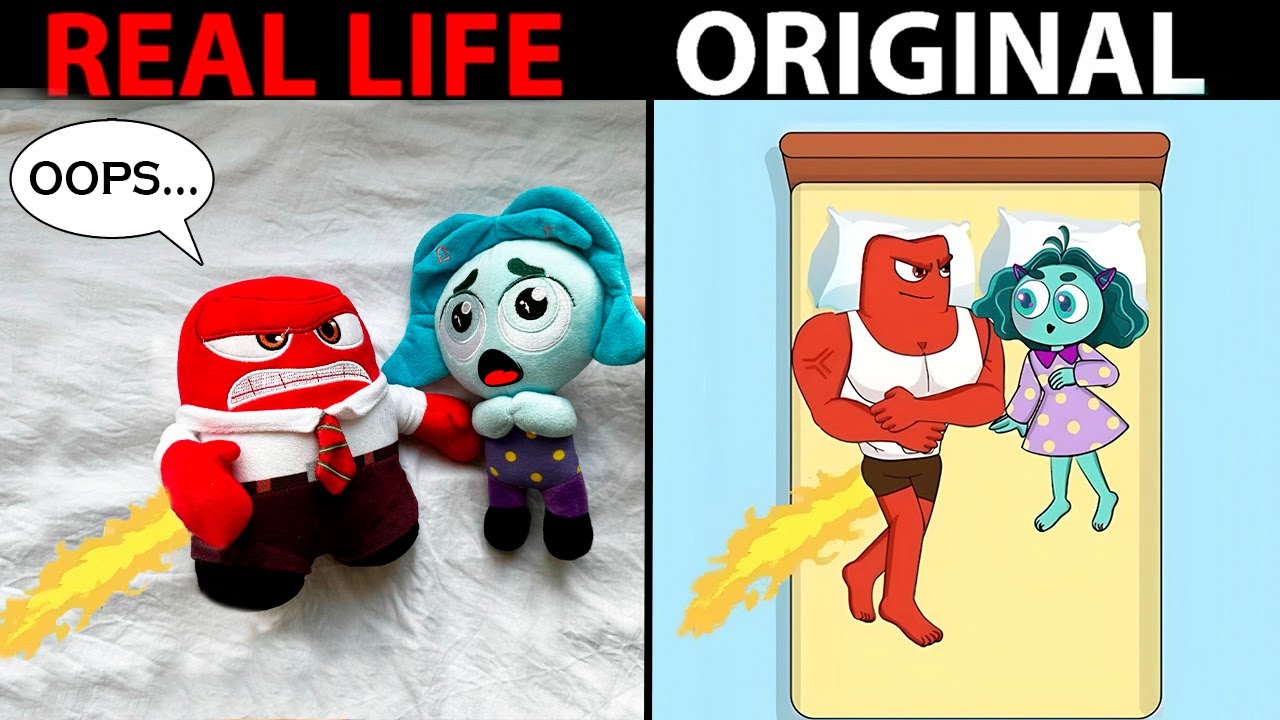HELP ME! INSIDE OUT - Real Life VS Original! The Best Animation TikToks ...