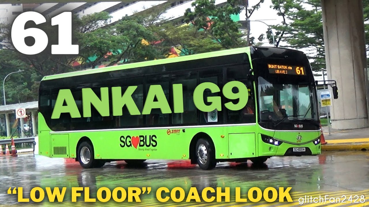 Unique 3 Door Bus! Ankai G9 Demonstrator SG4009M Wet Run on 61 [SMRT ...