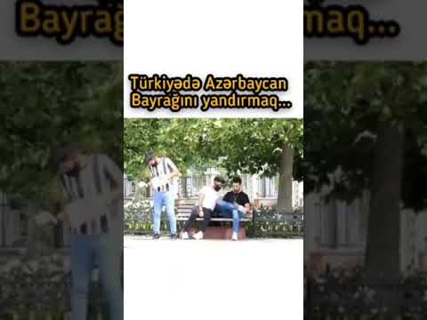 Azərbaycan bayrağını yandırmaq.... Sosial Eksperiment